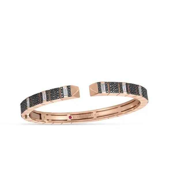 Roberto Coin 18k Rose Gold Obelisco Diamond Bangle - Rg