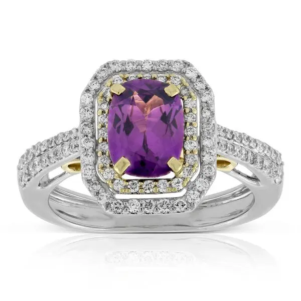 Benbridge Garnet And Diamond Ring - Purple