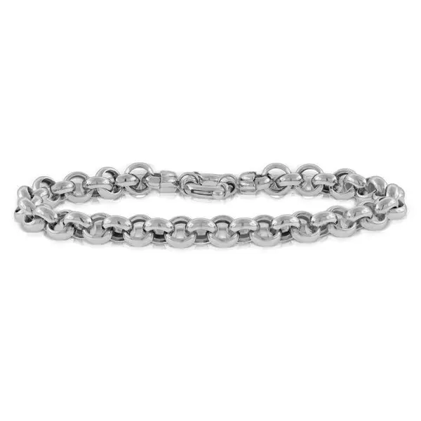 TOSCANO 14k White Gold Rolo Chain Bracelet 7.5 - Wg