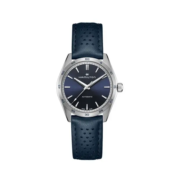 Hamilton Jazzmaster Performer Auto Blue Dial Watch - Stainless Steel