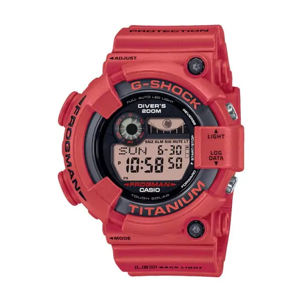 G-Shock Master Of G-sea Frogman Watch With Digital Dial - Red