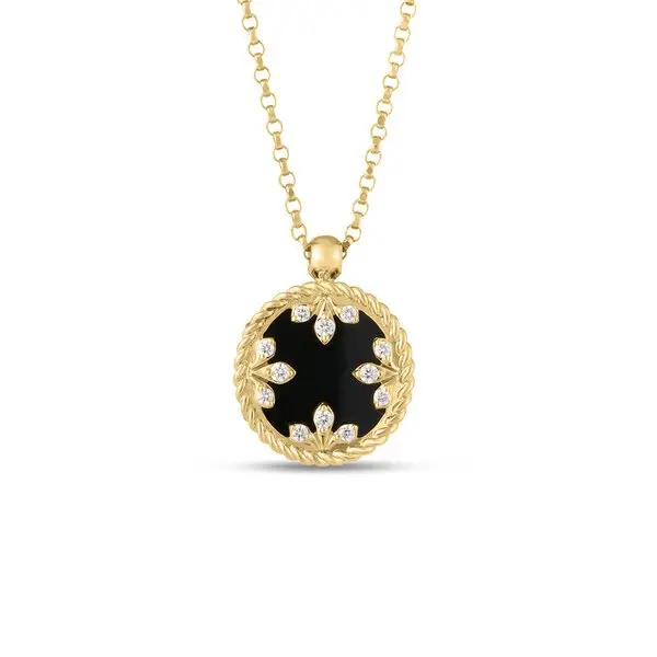 Roberto Coin 18k Yellow Gold Venetian Medallions Small Pendant Necklace - Yg