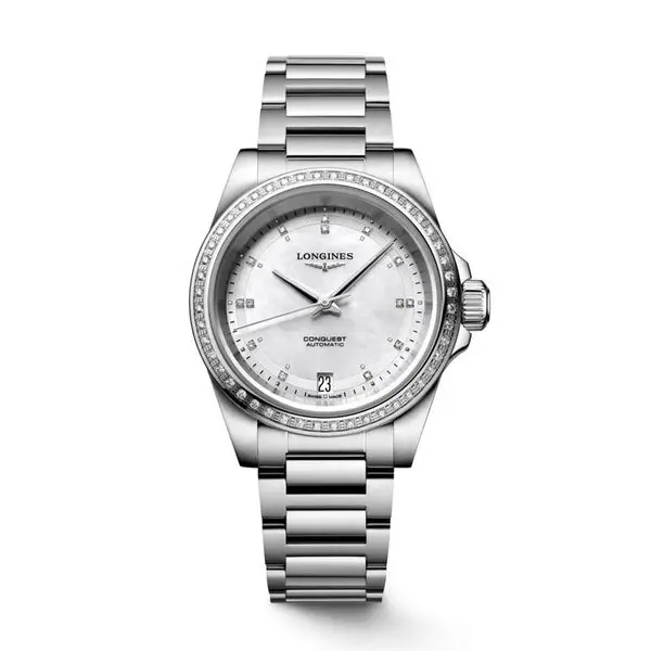 LONGINES Conquest Watch With Mother-of-pearl Dial - Stainless Steel