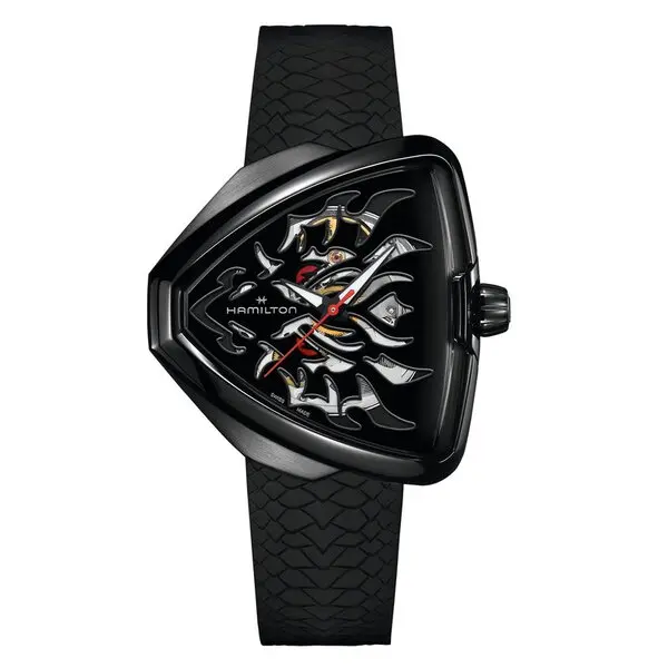 Hamilton Ventura Elvis80 Skeleton Black Dial, 42mm - Stainless Steel