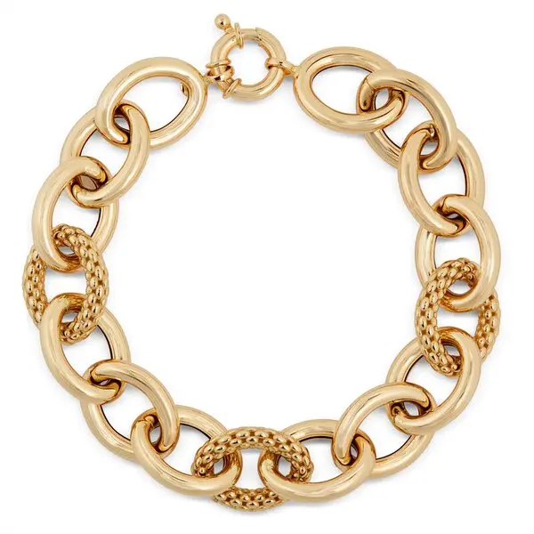 TOSCANO Oval Link 14k Yellow Gold Bracelet - Yg
