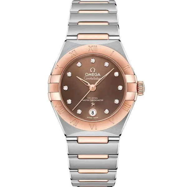 Omega Constellation Steel Sedna Diamond Dial Watch 29mm - 18k Stainless Steel