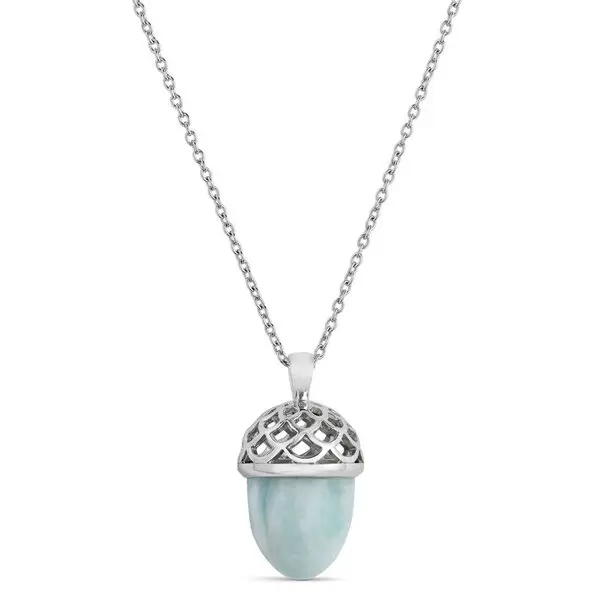 Benbridge Aquamarine Bullet Pendant - Blue