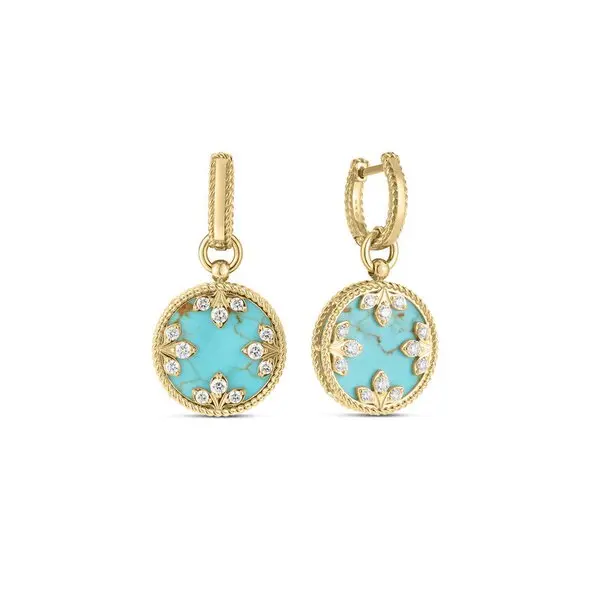 Roberto Coin 18k Yellow Gold Venetian Medallions Drop Earrings - Yg