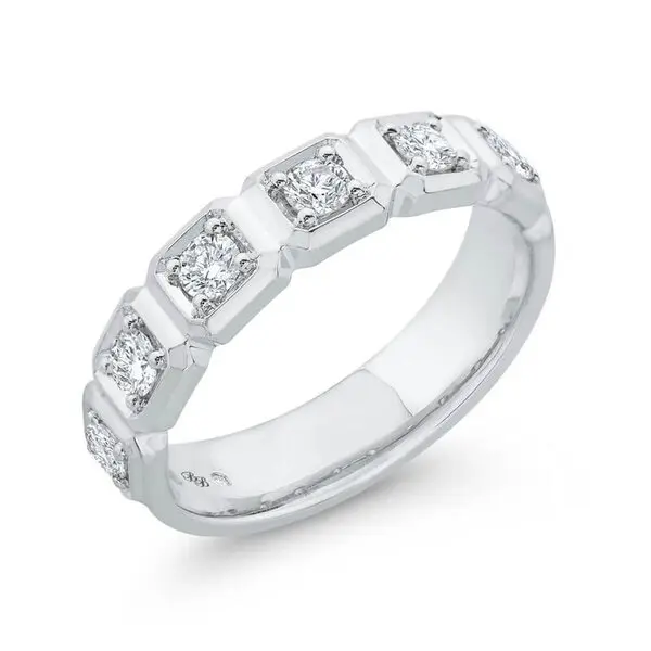 BELLA PONTE Gents Diamond Band In 14k White Gold - Wg