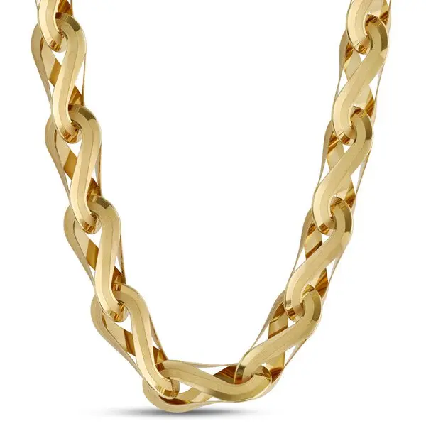 TOSCANO 14k Yellow Gold Infinity Link Necklace - Yg