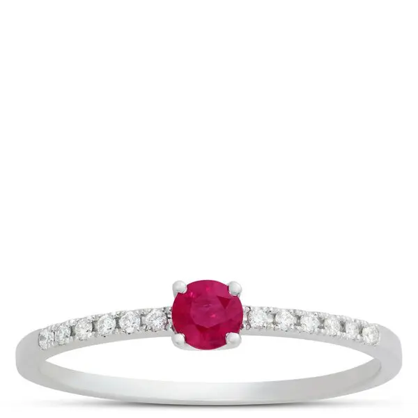 Benbridge Ruby And Diamond Ring - Red