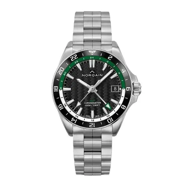 NORQAIN Adventure Neverest Gmt 41mm Watch - Stainless Steel