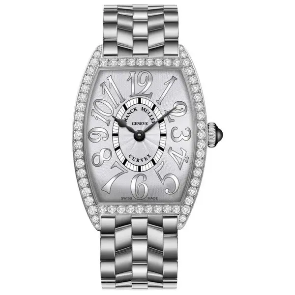 Franck Muller Cintrée Classic Silver Dial Watch, 25mm X 35mm - Stainless Steel