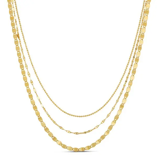 Benbridge 14k Yellow Gold Three-strand Valentino Bead Necklace - Yg