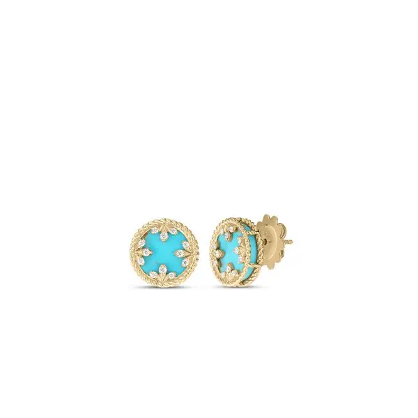 Roberto Coin 18k Yellow Gold Venetian Medallions Stud Earrings - Yg