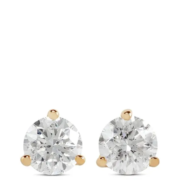 Benbridge Classic Round Diamond Stud Earrings In 14k White Gold - H-j