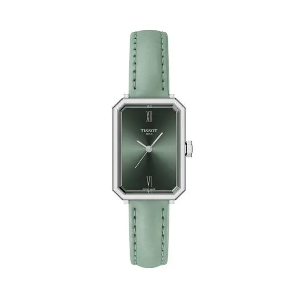 TISSOT Srv Green Dial Watch, 30mm X 21.8mm - Stainless Steel