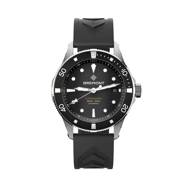 BREMONT Supermarine 40mm Watch - Stainless Steel