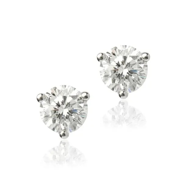 SIGNATURE Round Diamond Stud Earrings - H-i