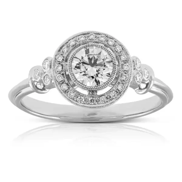 Benbridge Bezel Set Diamond Ring 14k - Wg