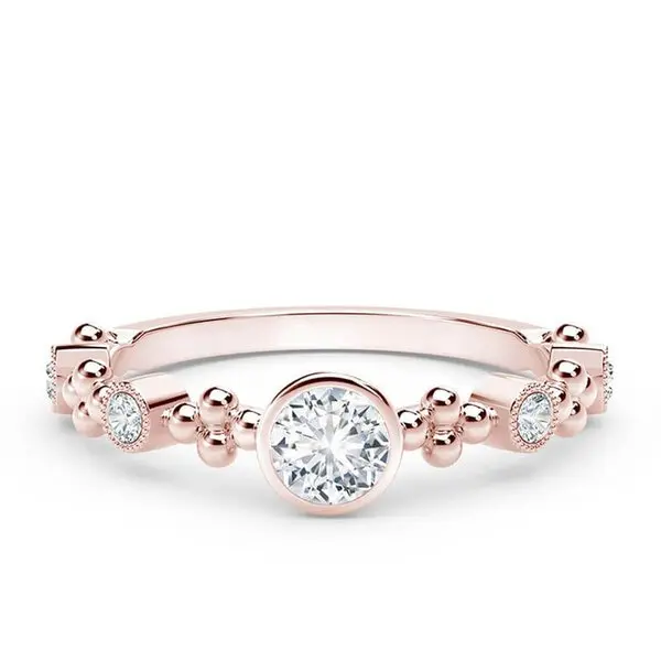DE BEERS FOREVERMARK 18k Rose Gold Diamond Ring - Rg