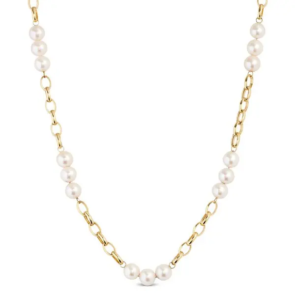 Benbridge Cultured Freshwater Pearl And 14k Necklace - Yg