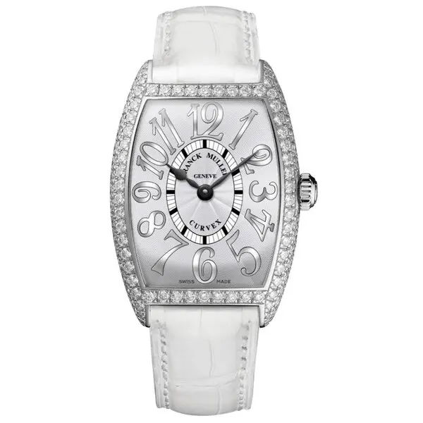 Franck Muller Cintrée Curvex Classic Silver Dial Watch 31mm X 43mm - Stainless Steel