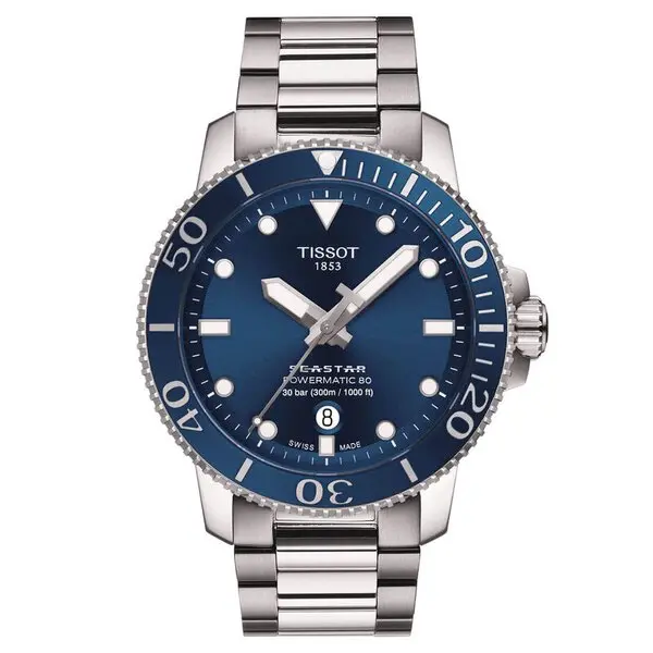 TISSOT Seastar 1000 43mm Watch - Stainless Steel