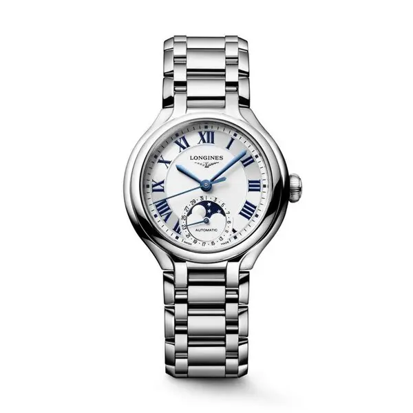 LONGINES Primaluna Moonphase 34mm Watch - Stainless Steel
