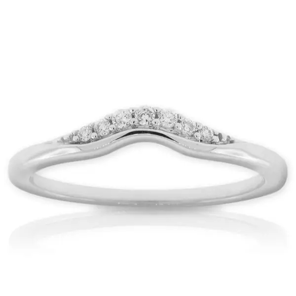 Benbridge Diamond Contour Wedding Band - Wg