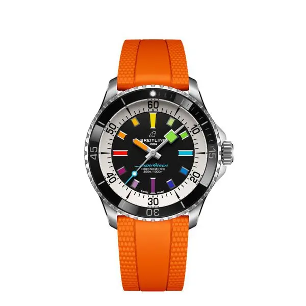 Breitling Superocean Automatic Dive Pro Watch, 42 Mm - Orange