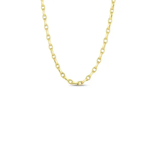 Roberto Coin 18k Yellow Gold Almond Link Chain Necklace - Yg