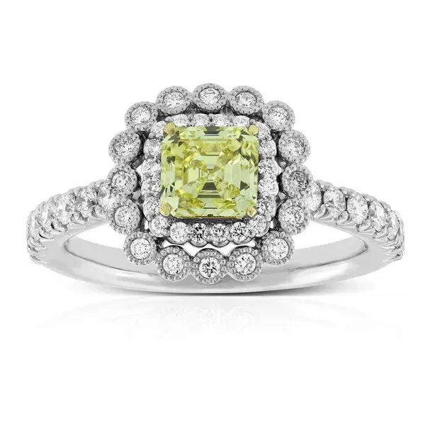 Benbridge Fancy Intense Diamond Engagement Ring - Yellow