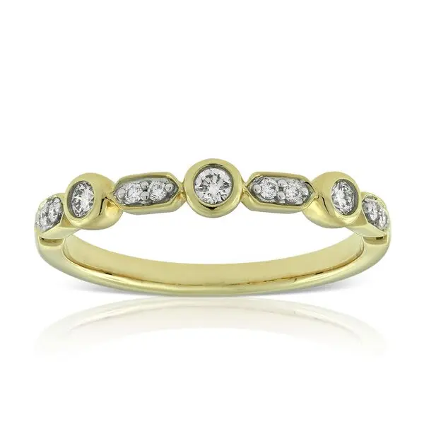 Benbridge Diamond Stacking Band In 14k Yellow Gold - Yg