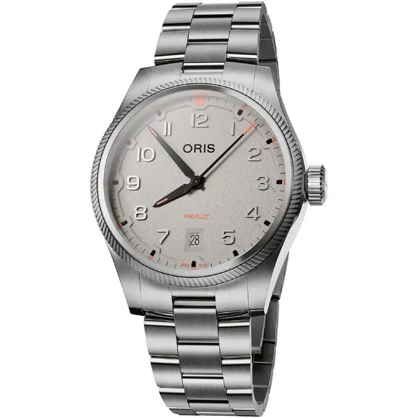 ORIS Propilot Date 41mm Watch - Stainless Steel
