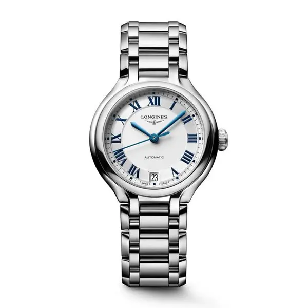 LONGINES Primaluna 34mm Silver Dial Watch - Stainless Steel