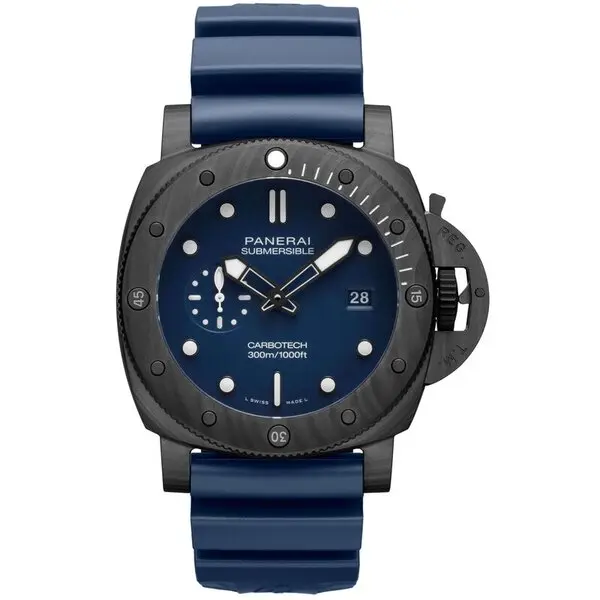 Panerai Submersible Quarantaquattro Carbotech™ Blu Abisso Watch, 44mm - Carbon Fiber