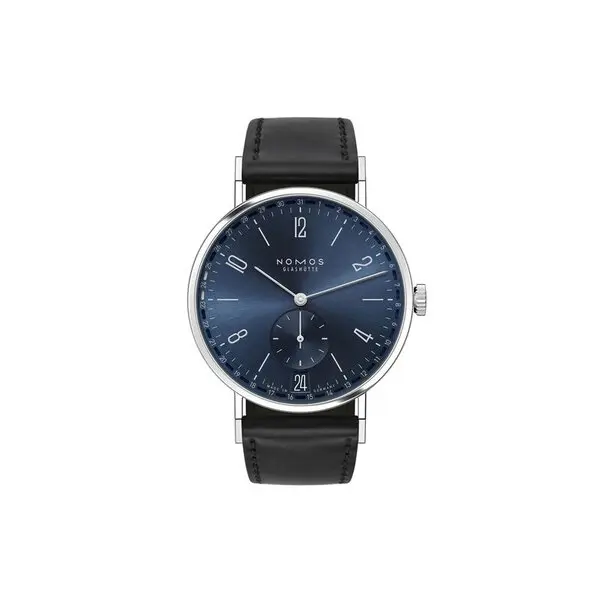 NOMOS GLASHUTTE Tangente 2date Blue Dial Watch - Stainless Steel