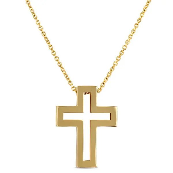 TOSCANO 14k Yellow Gold Cross Pendant - Yg