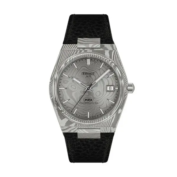 TISSOT Prx Damascus Steel Gray Dial Watch - Stainless Steel