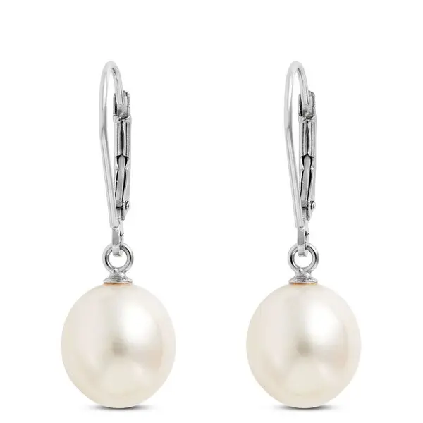 Benbridge Freshwater Cultured Pearl Drop Earrings - White