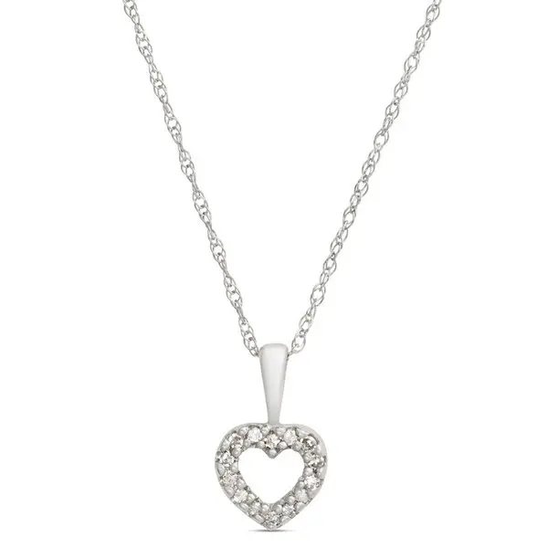 Benbridge Baby Diamond Heart Necklace - H-j