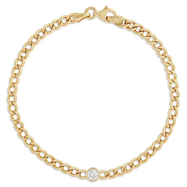 Benbridge 7.5-inch Cuban Link Diamond Bracelet - Yg