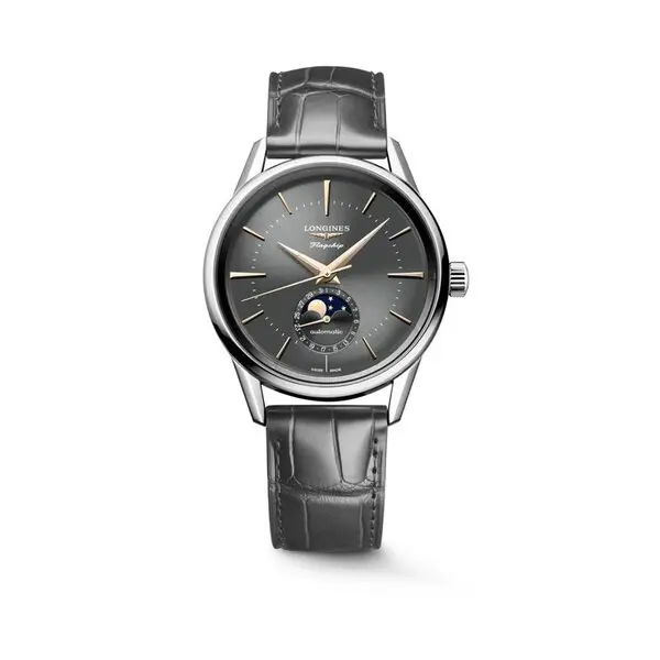 LONGINES Flagship Heritage Moonphase Watch - Stainless Steel