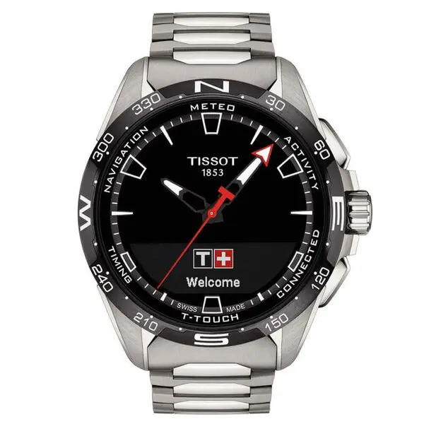 TISSOT T-touch Connect Solar Black Dial 47.5mm Watch - Titanium