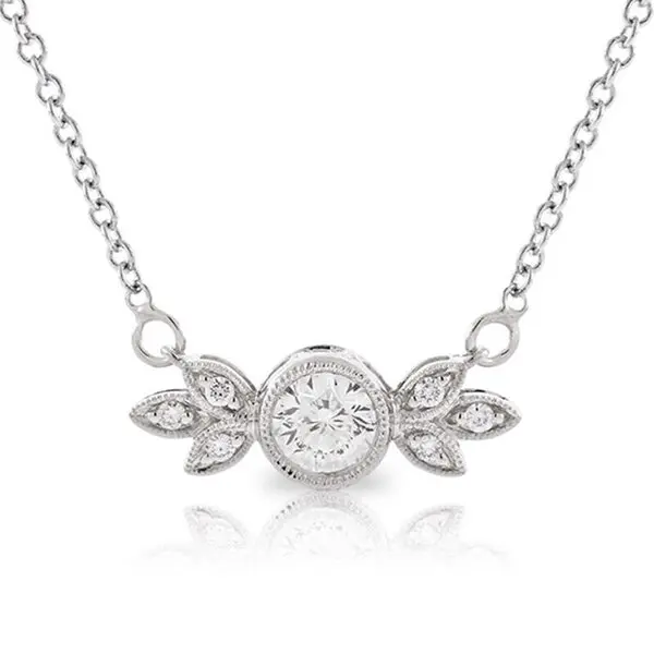 SIGNATURE Diamond 18k White Gold Necklace - Wg