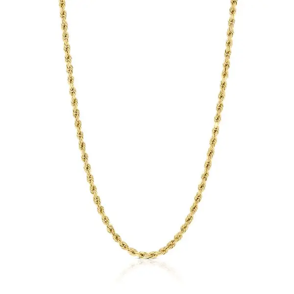 TOSCANO 14k Diamond Cut Rope Chain - Yg