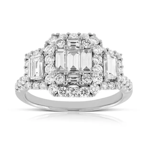Benbridge Diamond Cluster Halo Ring - Wg