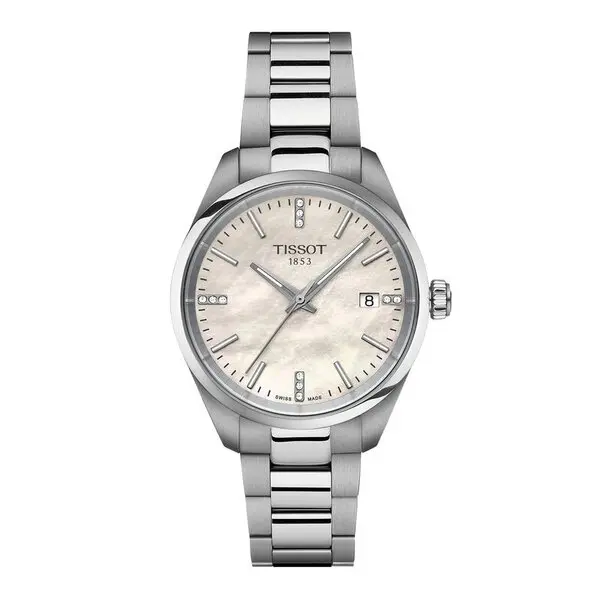 TISSOT Pr 100 34mm White Dial Watch - Stainless Steel
