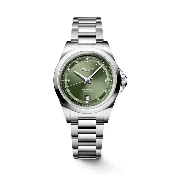 LONGINES Conquest Green Dial Watch, 30mm - Not Applicable